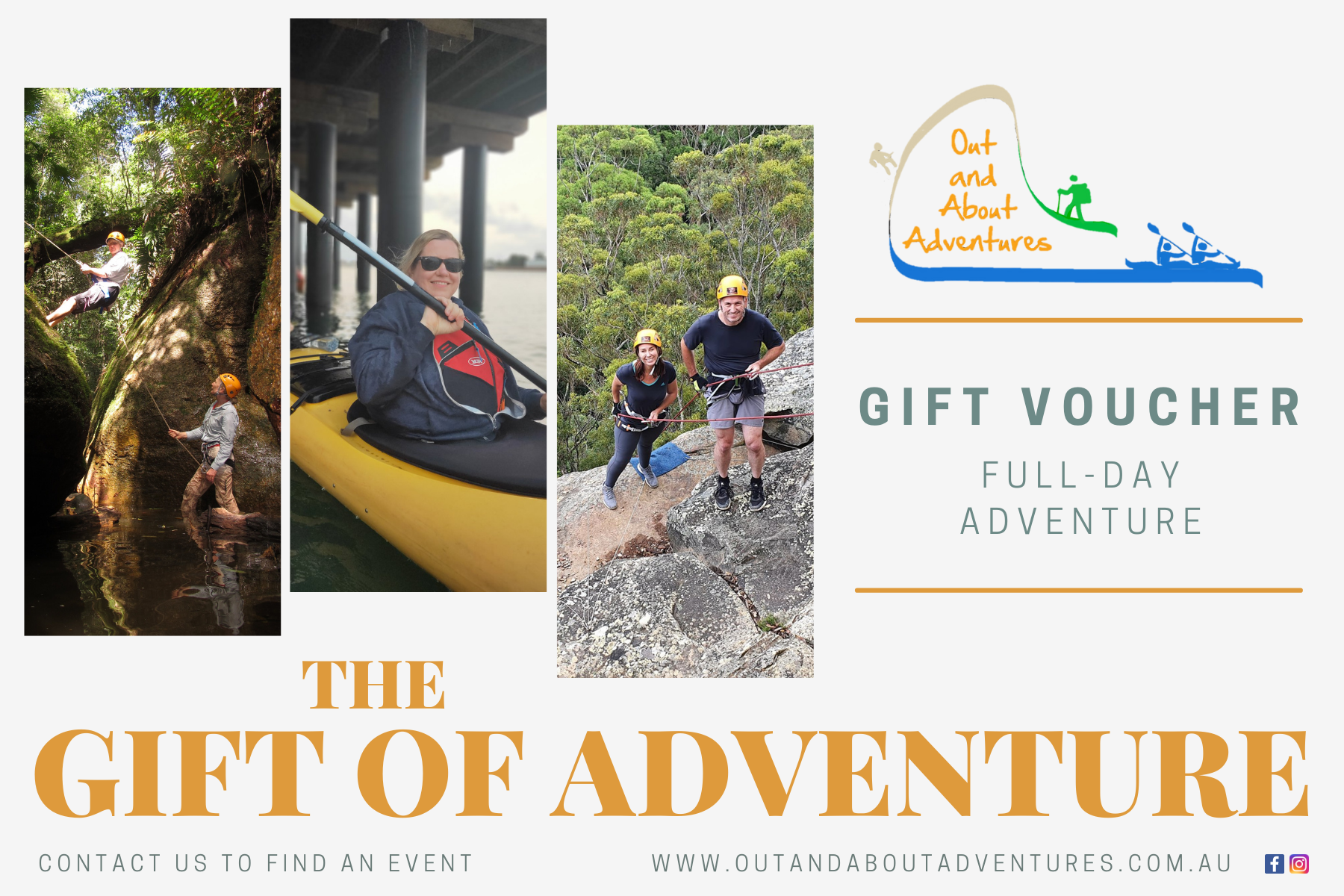 Gift Certificate - Full Day Adventure - Out and About Adventures
